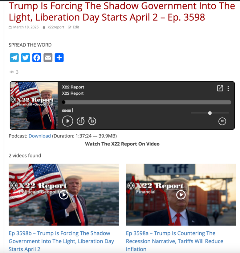 X22 Report (@X22Report)