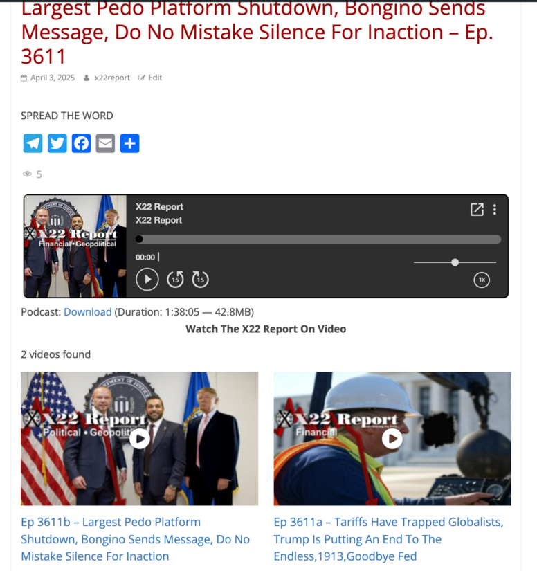 X22 Report (@X22Report)