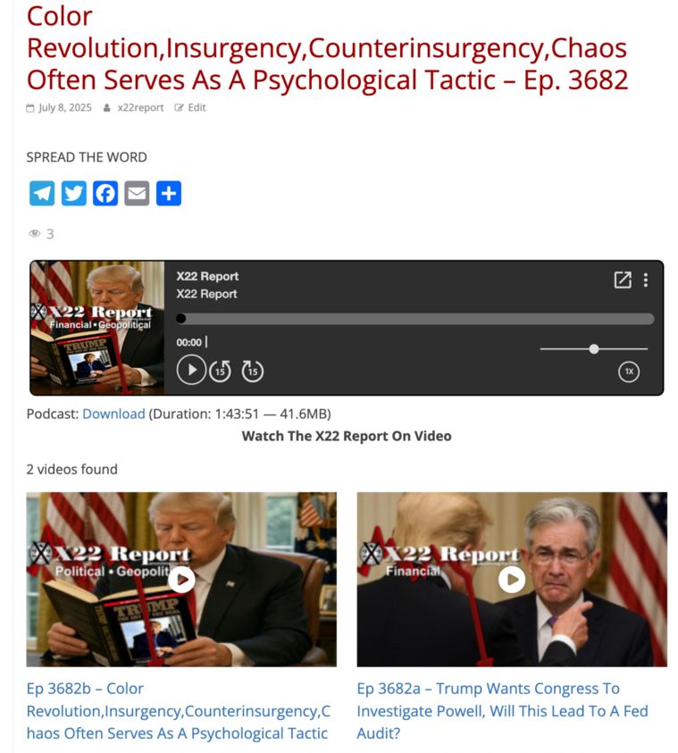 X22 Report (@X22Report)