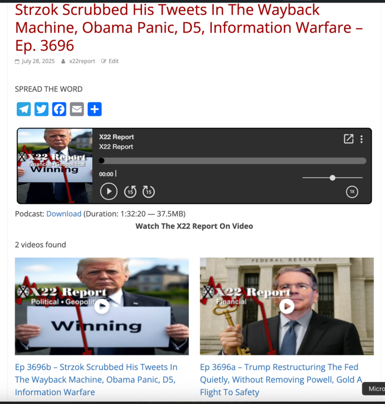 X22 Report (@X22Report)